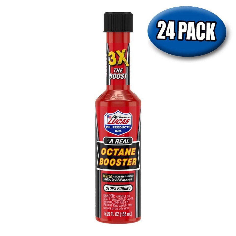 LUCAS OIL REAL OCTANE BOOSTER PERFORMANCE ENHANCER 3X BOOST 5.25 OZ ...