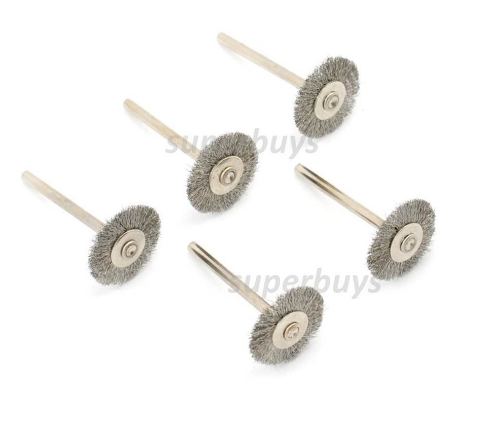 5pc Steel Wire Wheel Brush Buffing For Rotary Die Grinder Polishing ...