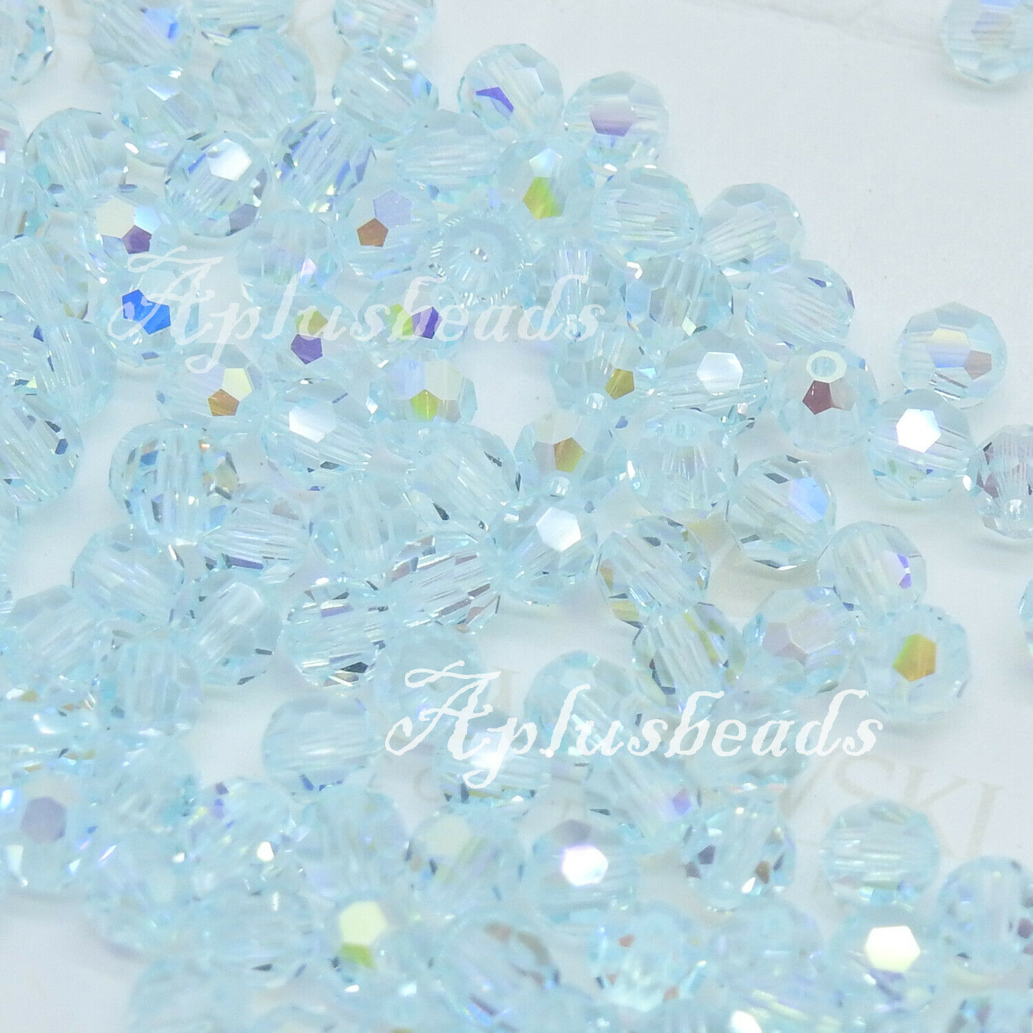 24PCs #5000 Swarovski Crystal AB Coating 6mm Round Beads pick different ...