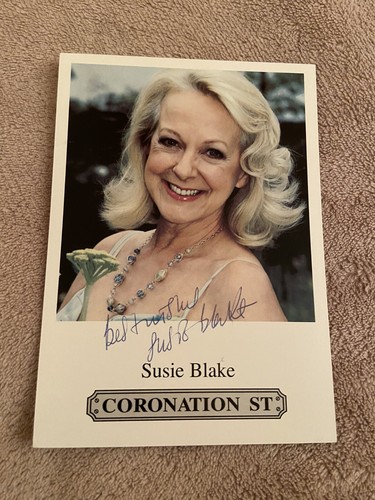 SUSIE BLAKE- BEV UNWIN (CORONATION STREET) HAND SIGNED CAST CARD | eBay UK