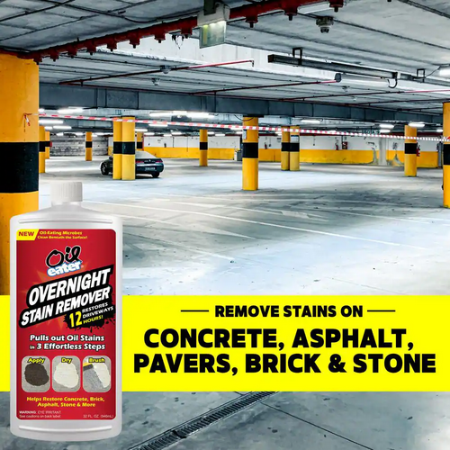 32 Oz Overnight Stain Remover for Oil Stains on Concrete, Driveway ...