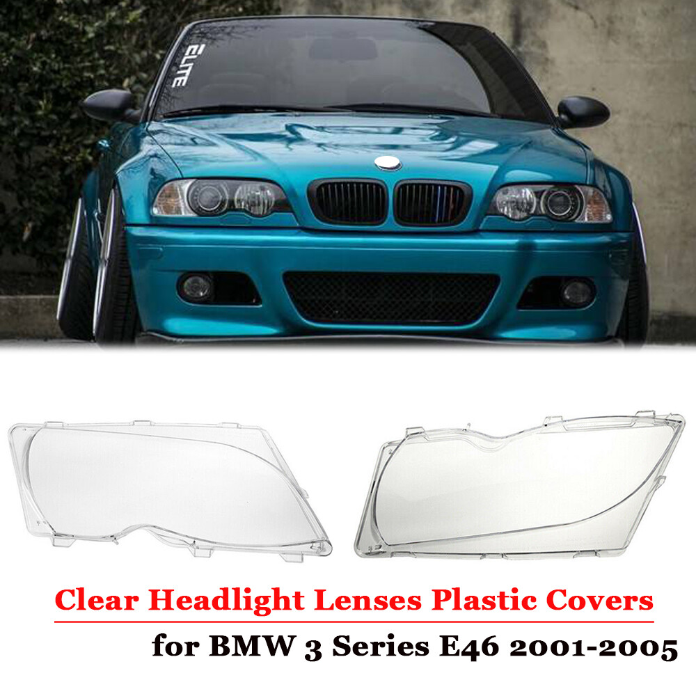 Headlight Cover Lens Headlamp Shell For BMW E46 320i 325i 325xi 330i ...