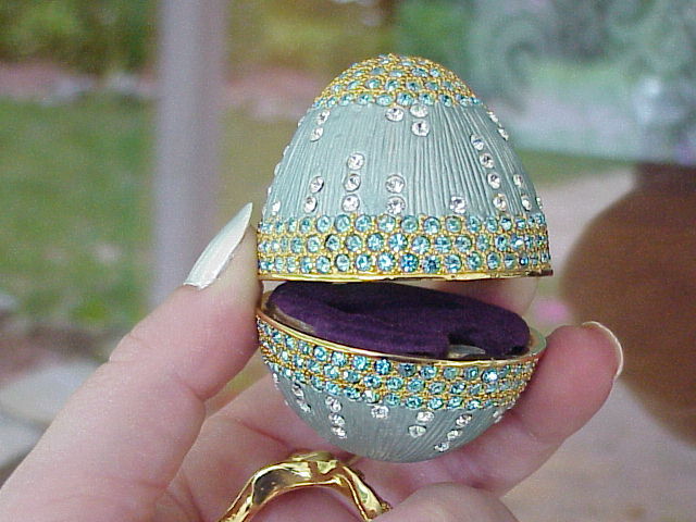 Collectible Decorated Egg Trinket/Jewelry/Engagement Ring Gift ...