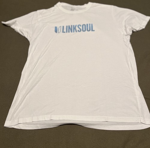 Linksoul Logo Spellout T shirt size XXL White Superb Condition 🔥🔥🔥🔥🔥 | eBay