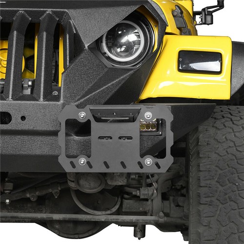 Front License Plate Mounting Bracket For Jeep Wrangler CJ YJ TJ JK JL ...