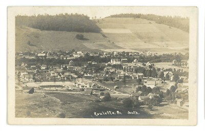 RPPC Aerial View South ROULETTE PA Potter County Real Photo Postcard | eBay