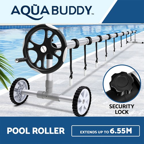 Aqua Buddy Pool Cover Roller 6.55m Adjustable Swimming Pool Solar ...