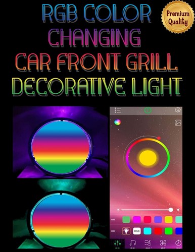 AUTO RGB COLOR LED LIGHT 5D STAR FIT FRONT GRILL FOR CLS CLASS E CLASS ...