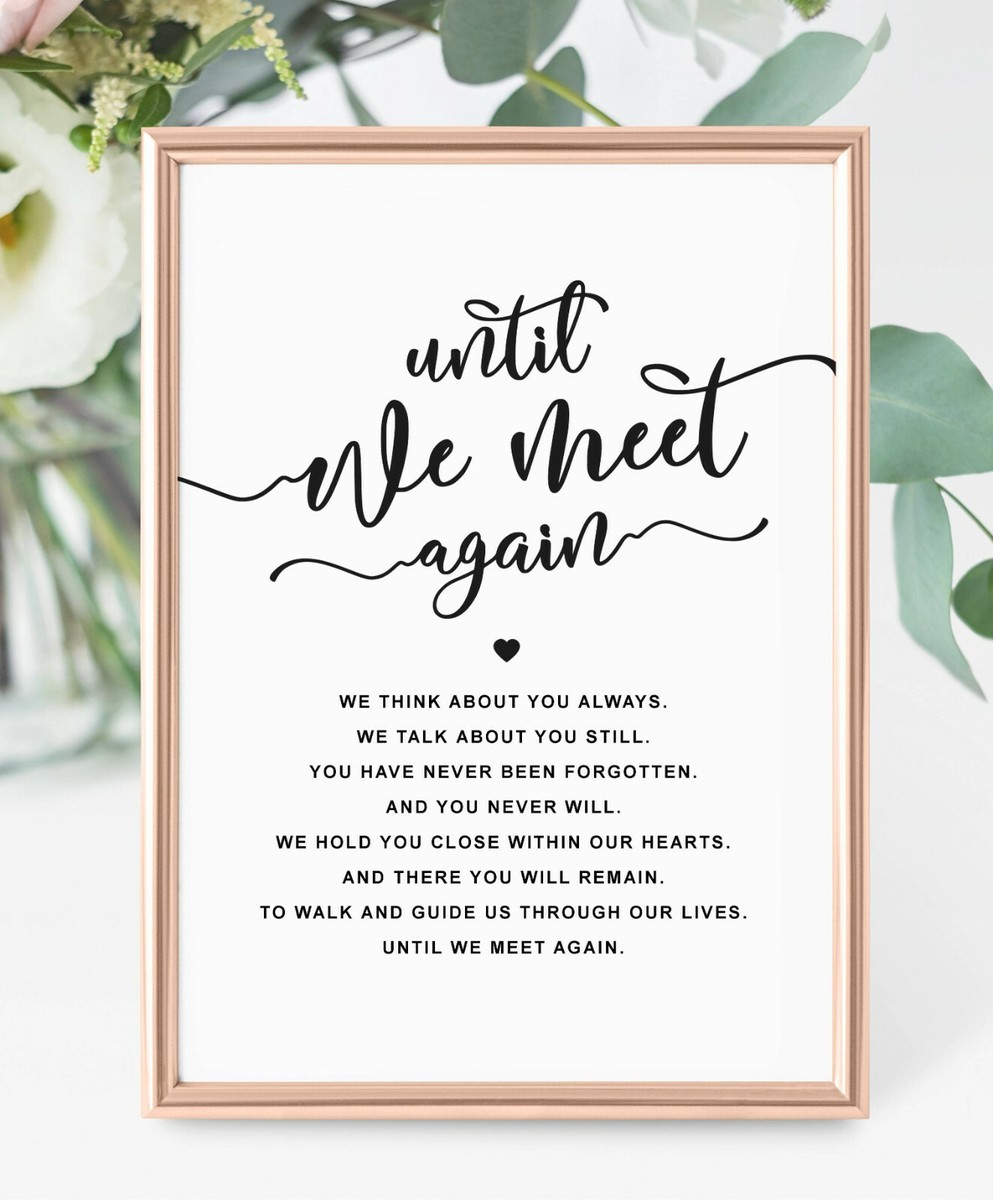 Until We Meet Again Poem