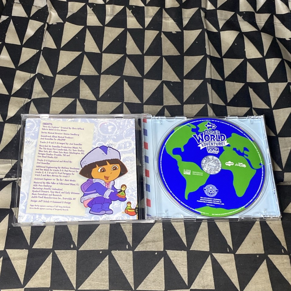 Dora's World Adventure (CD 2006) Nickelodeon Nick Jr Dora The Explorer ...