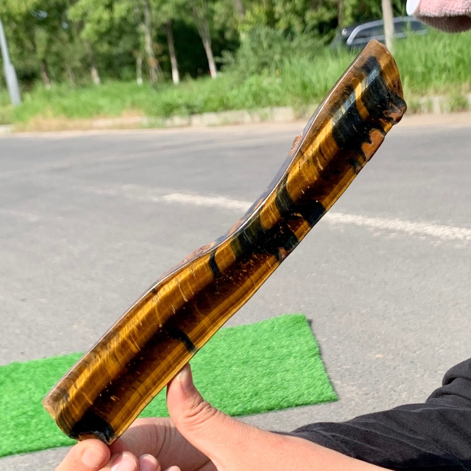 223G Natural Yellow Tiger Eye Stone Crystal Health Stone Healing ...