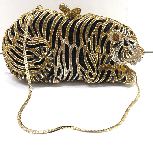 Charles dary fully rhinestones Swarovski Tiger Coin Purse | eBay