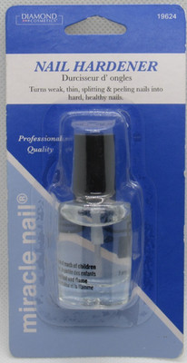 Diamond MIRACLE NAIL Clear Coat Hardener Treatment Polish Blue ...
