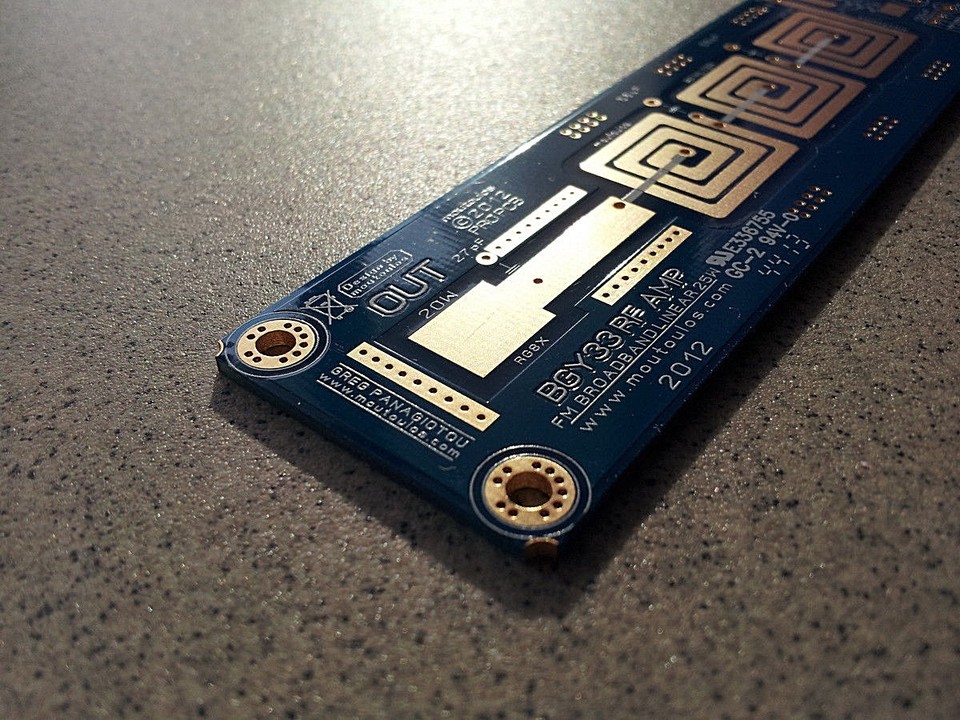 BGY33 FM RF AMP Linear Broadband PCB NoTUNE 87.5-108 20W Broadcast ...