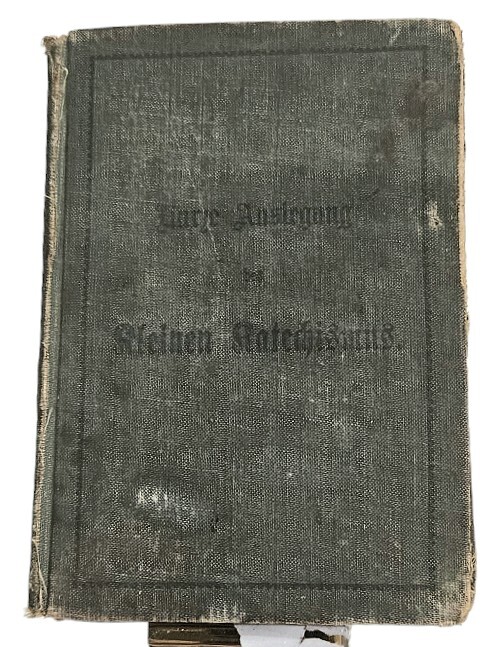 Luther's Small Catechism German Der Kleine Katechismus 1902 Hardcover ...