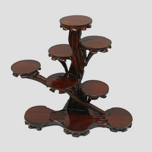 Pretty Wood carving Stands / Shelf For Netsuke / Vase / teapot Or ...