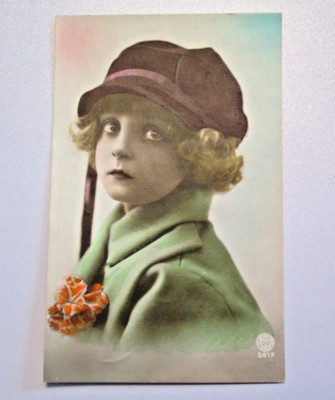 Glamour Young Girl Child Photo Postcard, Postmarked, RTB 5617 color ...