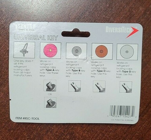 Diversitech RSC Tool Universal Tamper Resistant Refrigerant Locking Cap ...