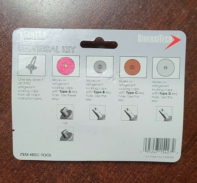 Diversitech RSC Tool Universal Tamper Resistant Refrigerant Locking Cap ...