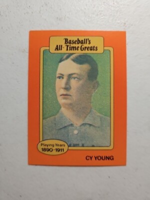 1987 Hygrade Baseball's All-Time Greats Cy Young Orange | eBay