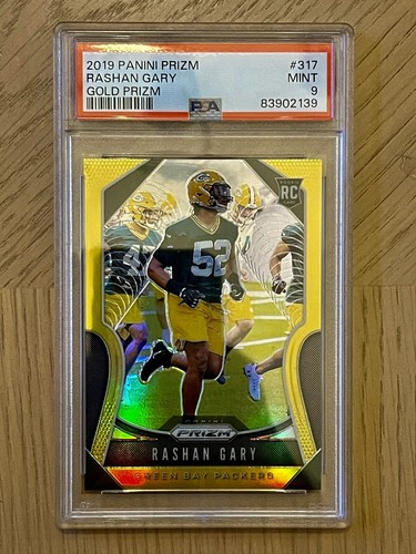 2019 Prizm Rashan Gary True Gold /10 Rookie RC PSA 9 Packers | eBay
