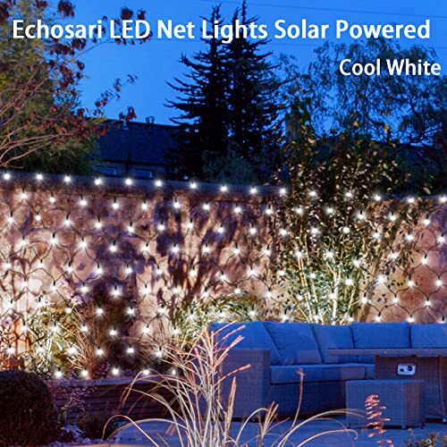 Solar Powered Net Lights for Tree Fence Wall Roof Backyard Christmas ...