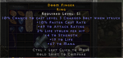 D2R: Diablo 2 Resurrected - 10% FCR/life leech/str/mana/life ring - PC ...