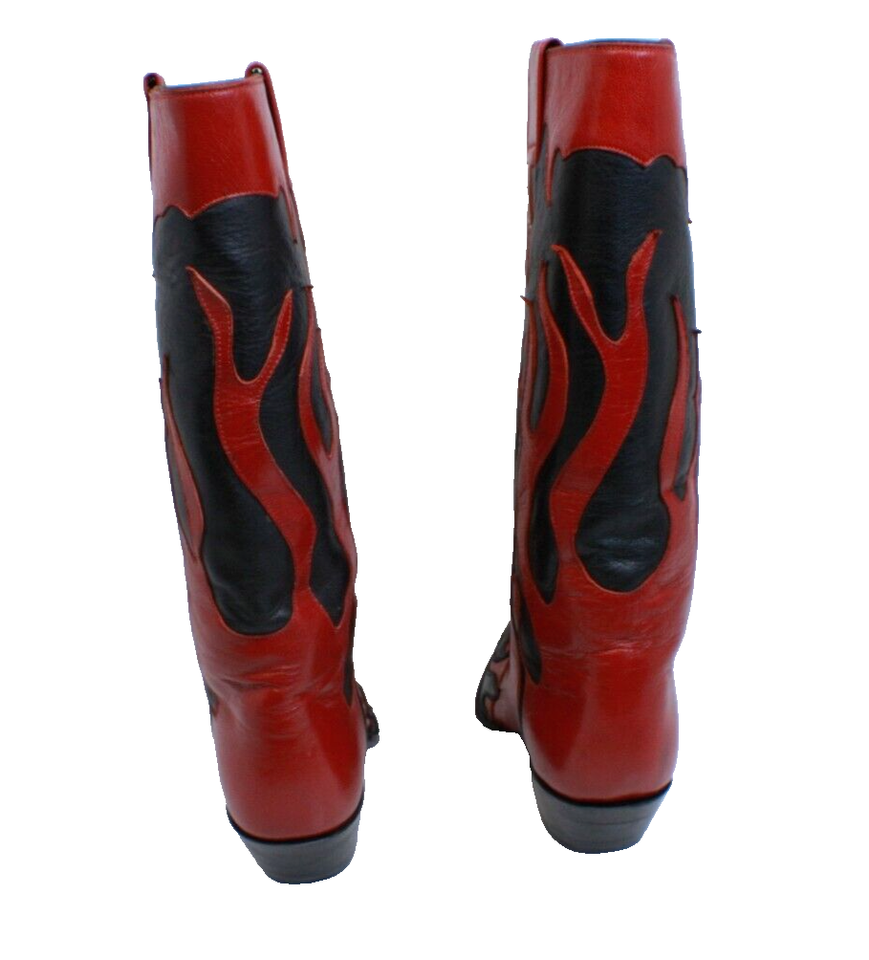 🔥 CABOOTS 1# OF A KIND FULL TOOLED RARE EXOTIC WESTERN BOOT 8 D X TOE ...