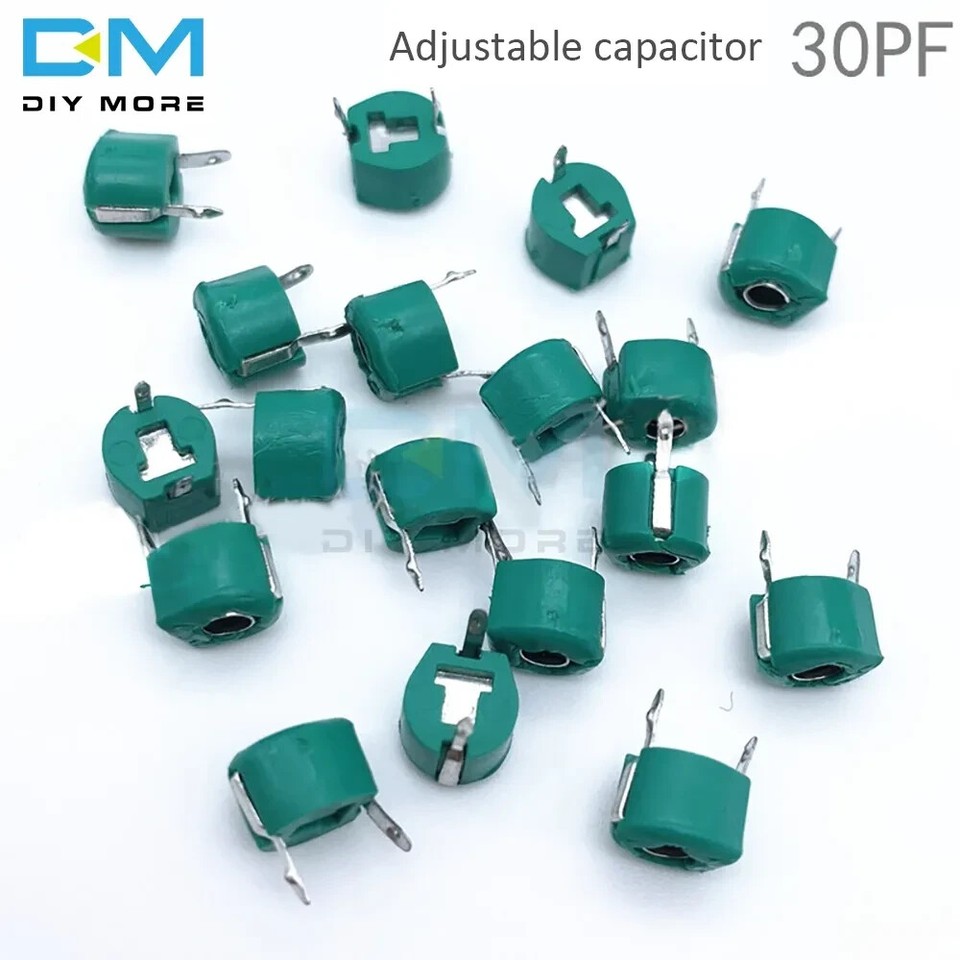 10PCS 6mm Trimmer Variable Ceramic Capacitor 3PF 5PF Adjustable ...