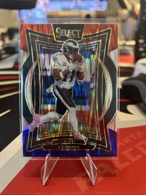 2024 Panini Select - Red &Blue Shock Prizm #2 A.J. Brown Concourse | eBay
