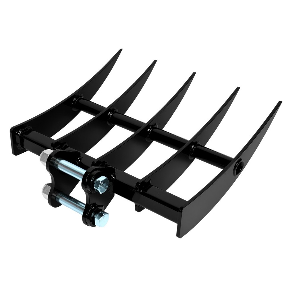 Mini Excavator Rake Mini Attachment Digger Rake 490mm 25mm for Small ...