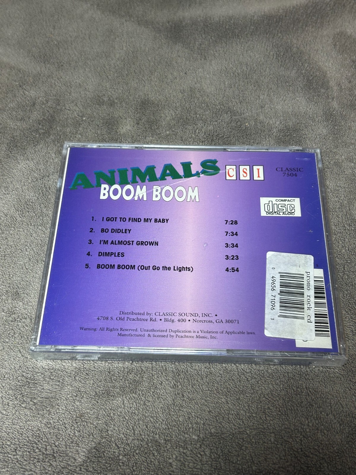 The Animals - Boom Boom - Classic Sound - New/Sealed - Flat $4.50 ...