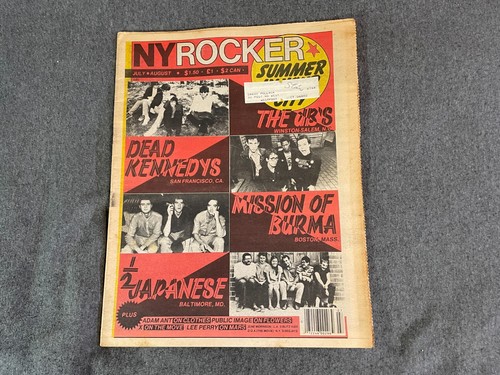 New York Rocker Magazine NY July 1981 Punk Rock Dead Kennedys Nico DB's ...