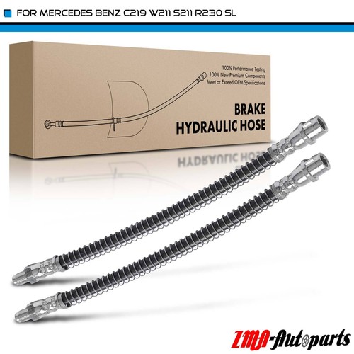 2Pcs Rear Brake Hydraulic Hose Lines for Mercedes Benz C219 W211 S211 ...