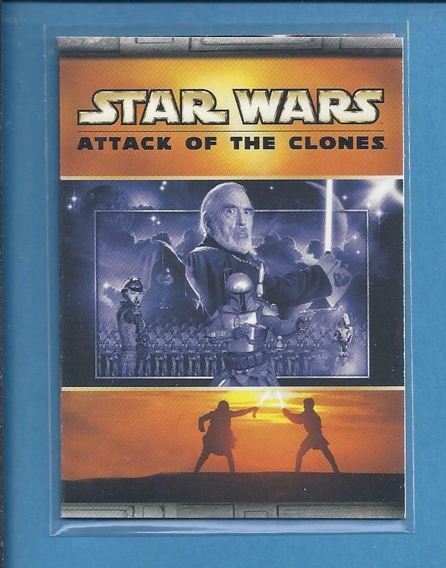 STAR WARS TOPPS 2002 INSERT ATTACK OF THE CLONES Fold-Out cards no. 4 ...