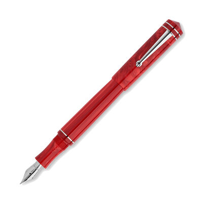 Delta Write Balance Fountain Pen in Red - 1.1mm Stub Nib - NEW in Box ...