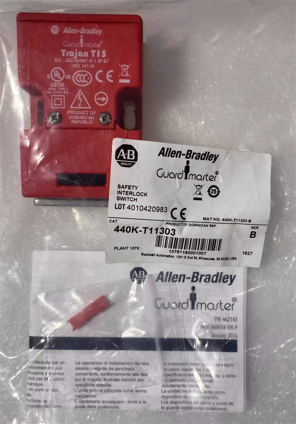 New Allen-Bradley Tongue spring switch 440K-T11303 UPS shipping | eBay