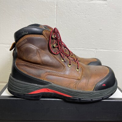 Red Wing Boots King Toe Work Boot Steel Toe Brown Nubuck Leather 4402 ...
