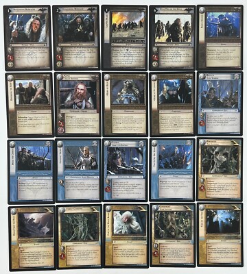 Decipher Lord of the Rings TCG: Battle of Helm's Deep Complete Set NM ...