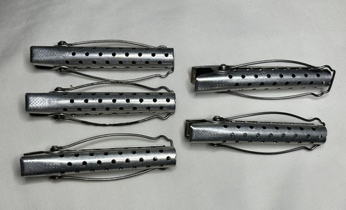 Lot of 5 Vintage Metal Hair Clips Small Perm Rods ~ Goody | eBay