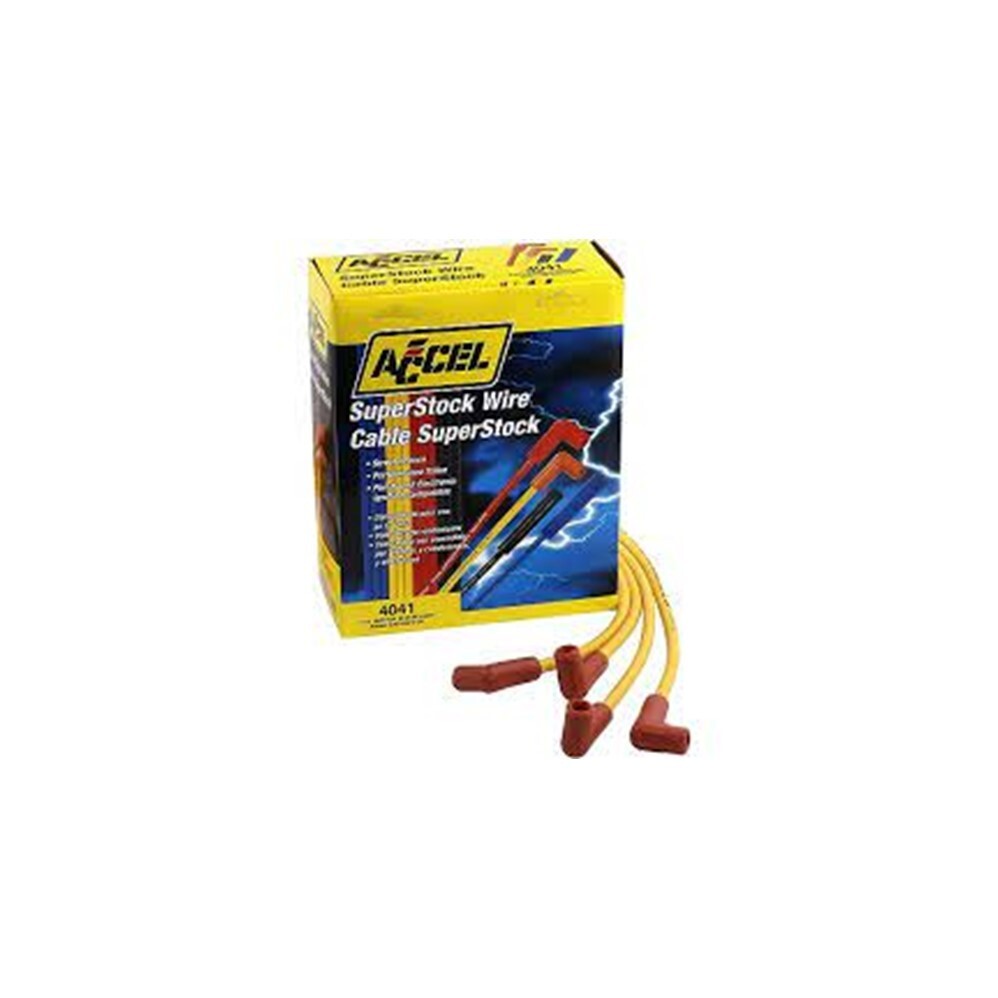 Super Plug ACCEL 8mm Super Stock Spark Plug Wires - Graphite Core For ...