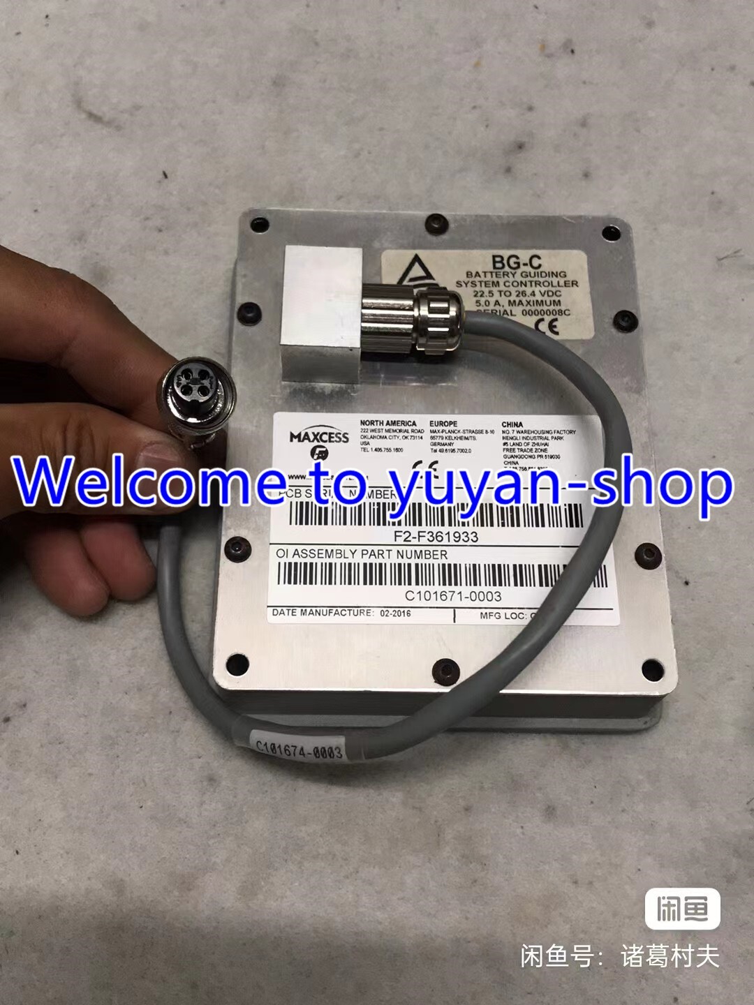 MAXCESS FIFE-200 F2-F361933/C101671-0003 web guide System by DHL/FedEx ...