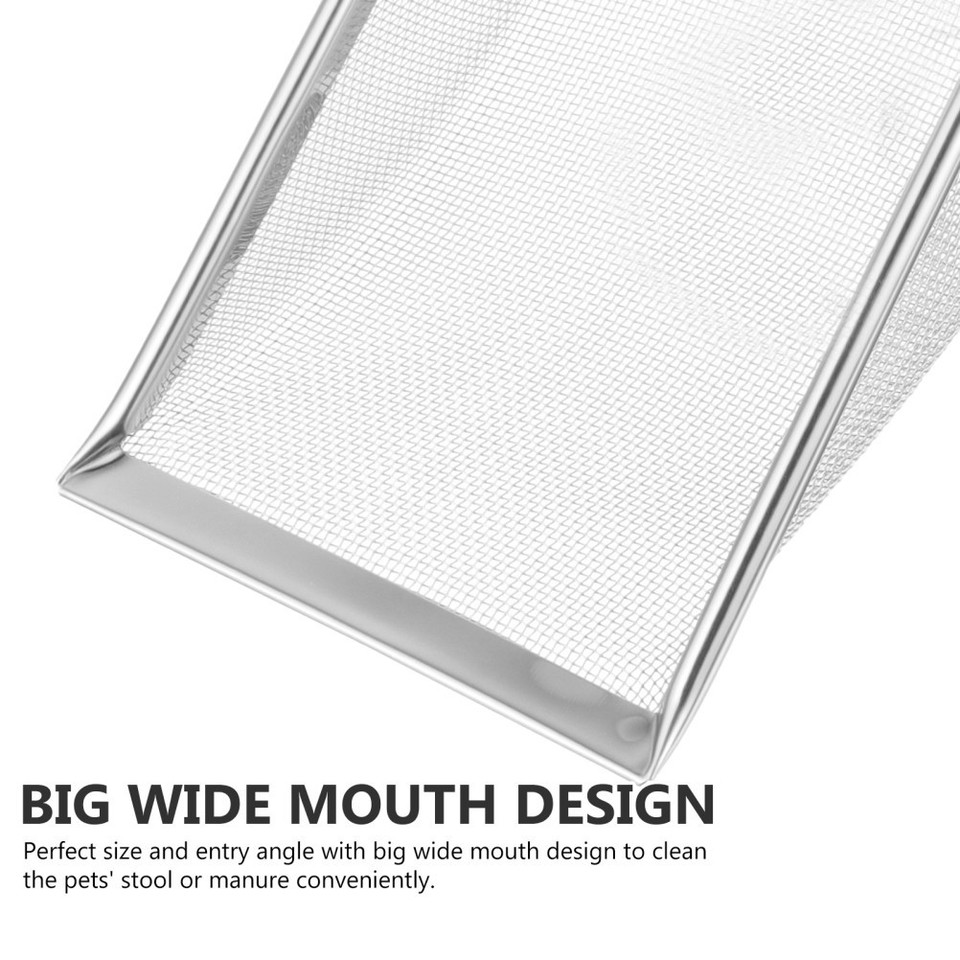 Cat Basin Sand Shovel Tortoise Lizard Litter Stainless Steel Cleaning ...