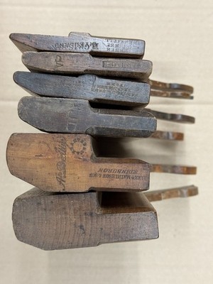 Round Moulding Planes x 6 Wood Plane Woodworking Tool Antique Vintage ...