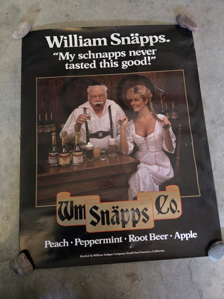 1980s W. M. Snapps Poster / Schnapps San Francisco Ca. Beer | eBay