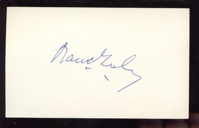 Warren Giles Autographed Index Card | eBay