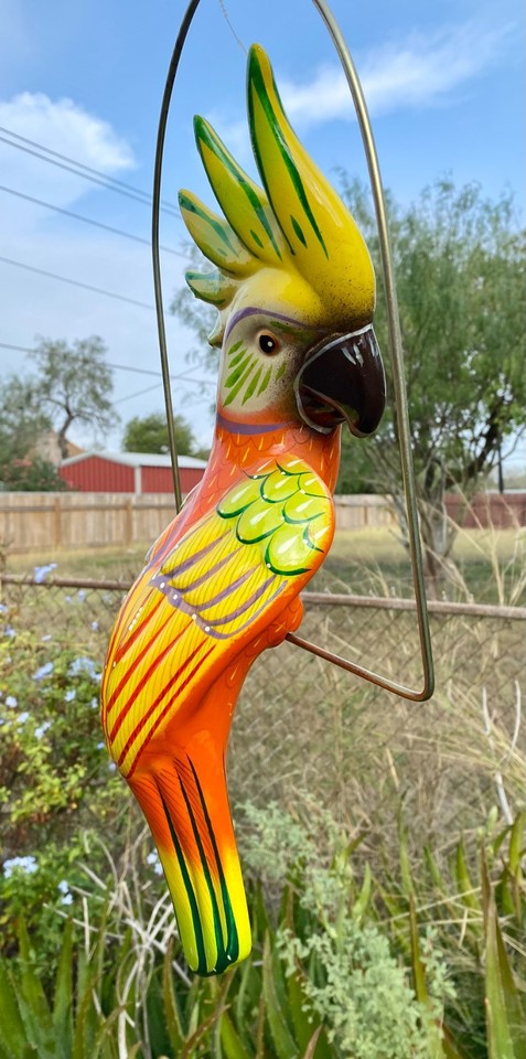 XLg Talavera Cockatoo Parrot Bird Animal Ceramic Mexican Pottery ...