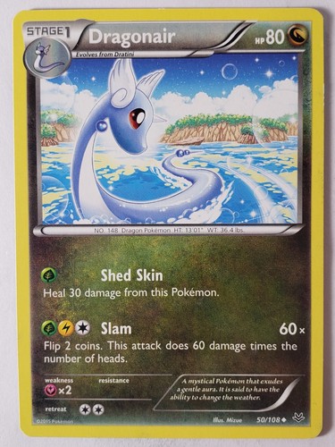 Dragonair 50/108 LP - Roaring Skies Pokemon Card - Mizue Art | eBay