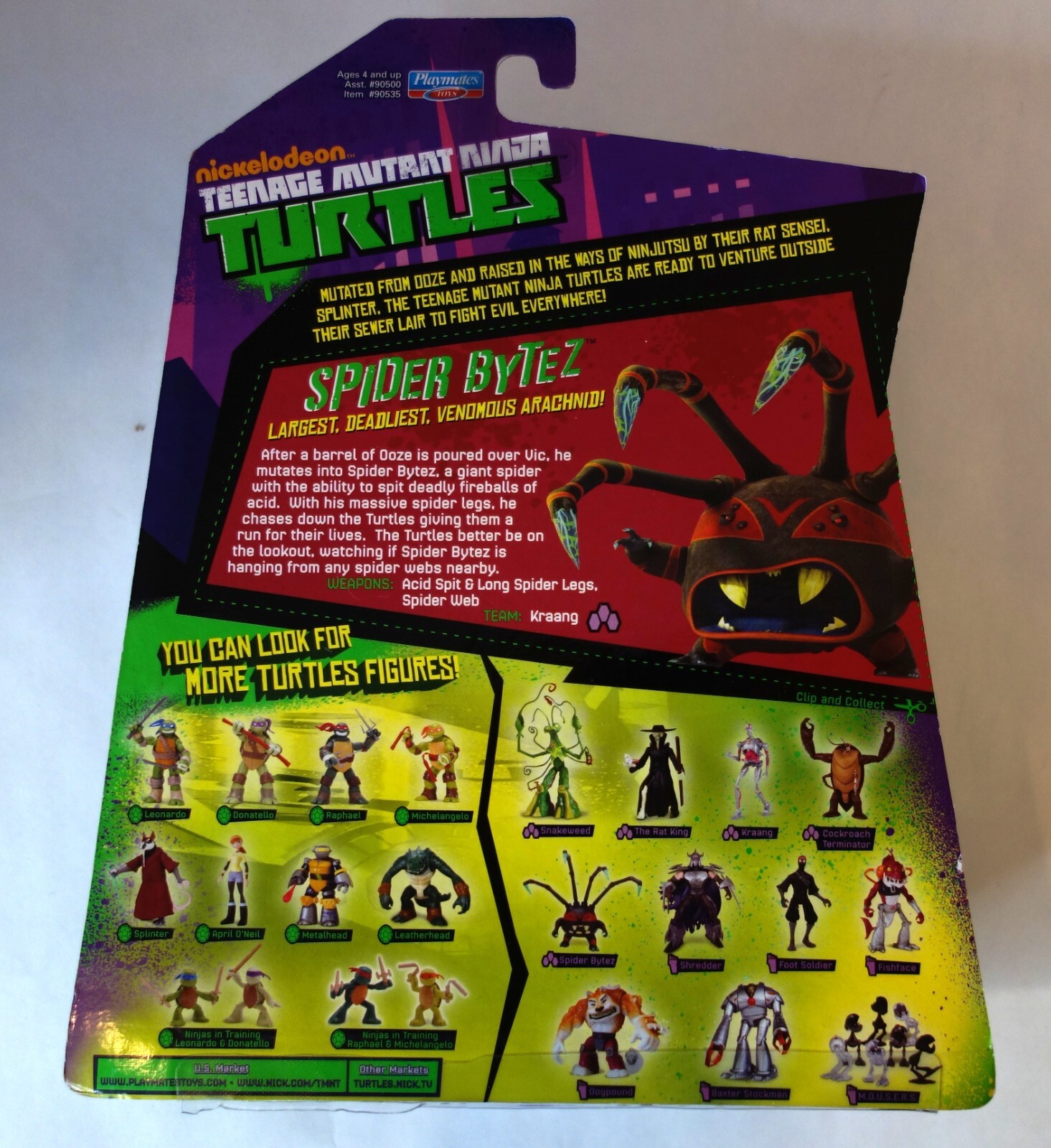 SPIDER BYTEZ - Nickelodeon Teenage Mutant Ninja Turtles - Playmates ...