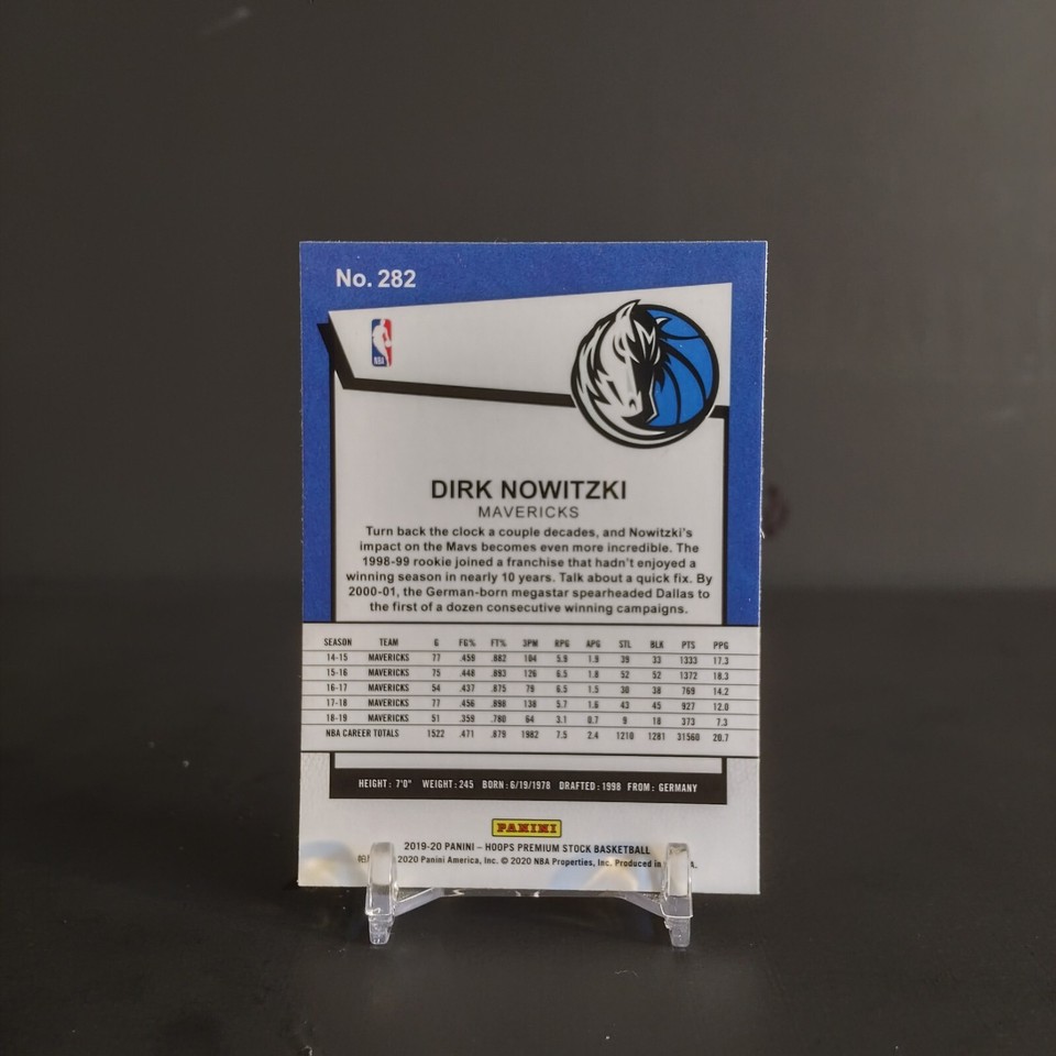 2019-20 NBA Hoops Dirk Nowitzki Hoops Tribute #282 Dallas Mavericks | eBay